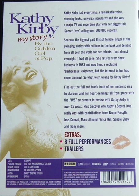 KATHY KIRBY - My Story… By The Golden Girl Of Pop - Region 2 DVD 60s ...