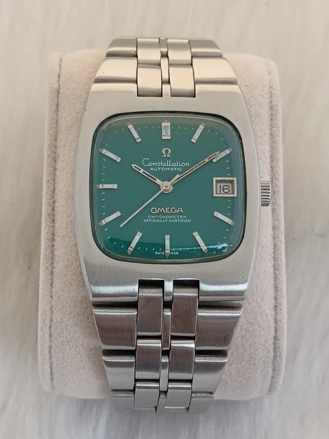 VINTAGE OMEGA CONSTELLATION Chronometer Calendar Automatic S. Steel Men ...
