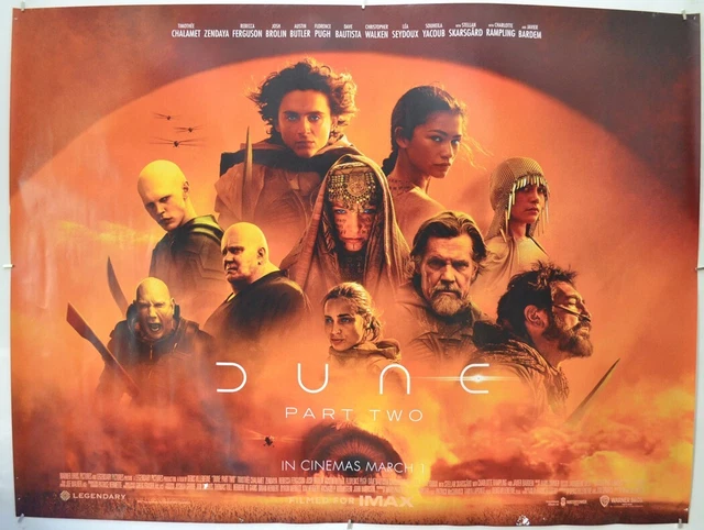 DUNE: PART TWO (2024) Original Cinema Quad Movie Poster (Water Damaged ...
