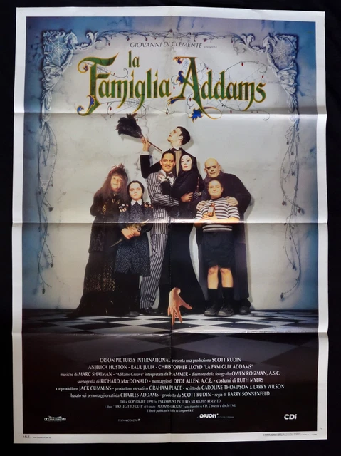 MANIFESTO LA FAMILLE Addams Anjelica Huston Raul Julia The Family Lloyd ...