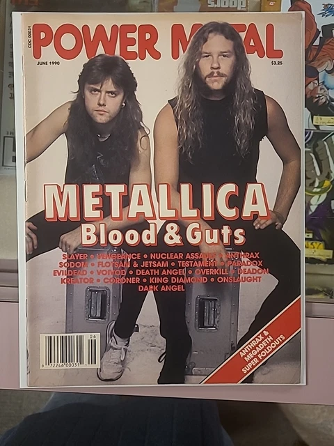POWER METAL MAGAZINE June 1990 Megadeth Anthrax poster Complete £28.30 ...