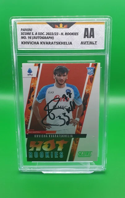 KVARATSKHELIA AUTOGRAFO FIRMA signed firmata panini Rookie Napoli ...