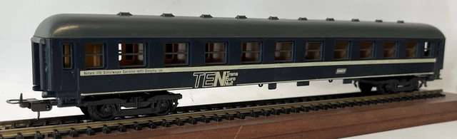 LIMA HO SNCF Trans Euro Nuit Sleeping Car Coach Blue Model Railway ...