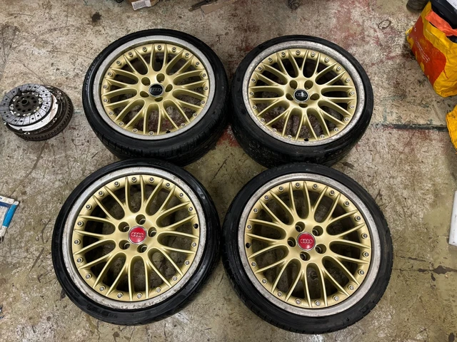 Audi Vw 19and Bbs Speedline Split Rims Alloy Wheels 5x112 Set Of 4 9j