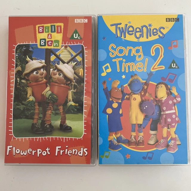 VINTAGE VHS BUNDLE Bill Ben Flowerpot Friends Tweenies Song Time 2 Rare ...