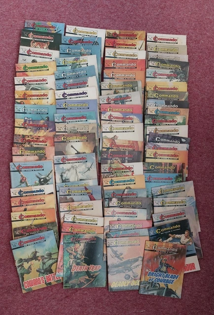 COMMANDO COMICS WAR Stories In Pictures Approx 78 (#1400 - 1499) £25.00 ...