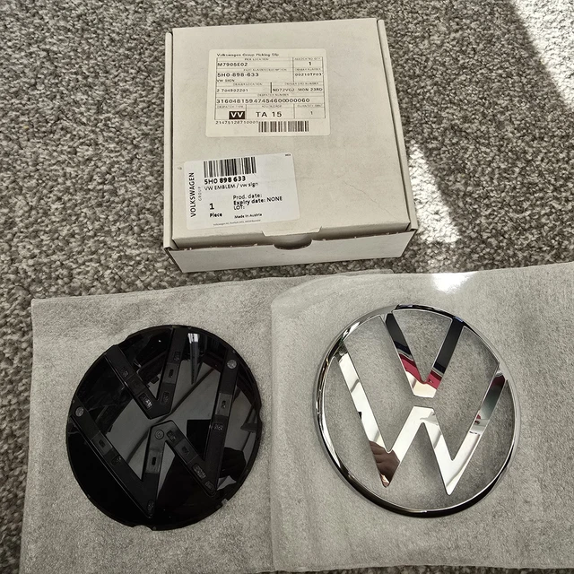 GENUINE NEW VOLKSWAGEN REAR VW BADGE Boot Emblem 5H0898633 £37.12 ...