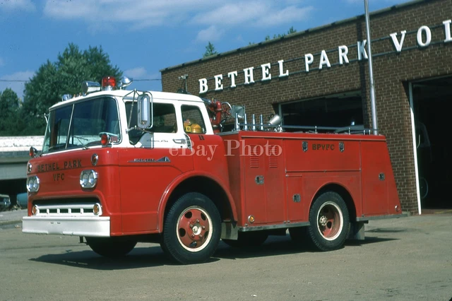FIRE APPARATUS SLIDE- Bethel Park PA Fire Company Ford C Rescue Squad ...