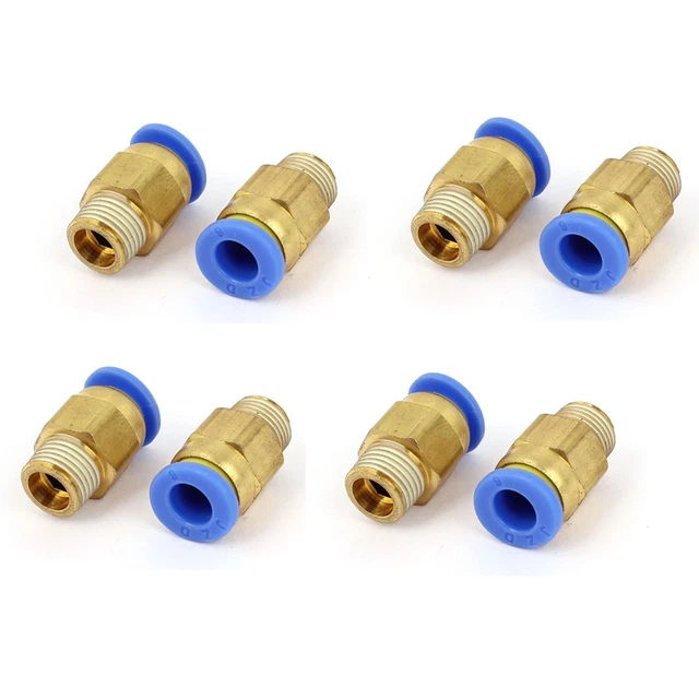 6MM TUBE 1/8&BSP Male Thread Quick Connector Pneumatic Air Fittings 8 ...