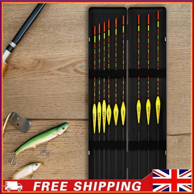 FISHING FLOAT COMBINATION Set Vertical Buoy with Storage Box for ...