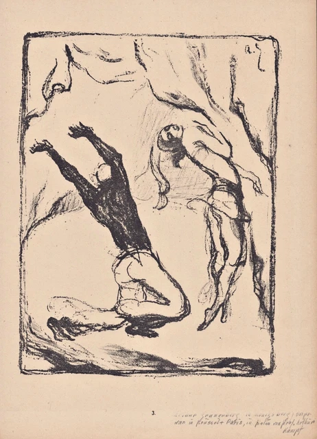 A. GRUNENBERG - Ballett Tänzer Tanz dancersExpressionismus Lithographie ...