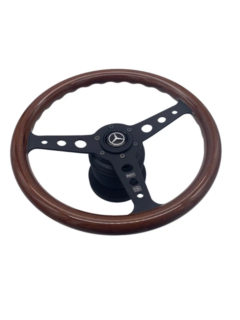MERCEDES-BENZ W123 W124 W126 W201 MOMO Indy BLACK Steering Wheel Mahogany Wood EUR 381,01 ...