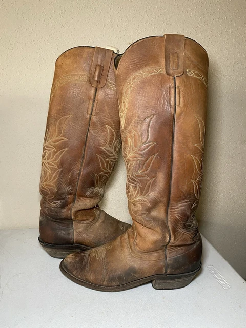 OLATHE VINTAGE 6009 Tall Cowboy Boots Mens 10.5 D Used See Pictures £96 ...