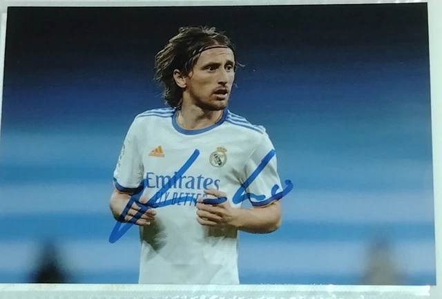 AUTOGRAPH LUKA MODRIC Foto Hand Signed Real Madrid Pallone D'oro 2018 ...