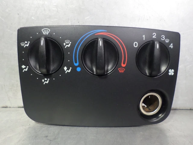 FORD FIESTA MK4 Mk5 Black Heater Control Panel With 12V Socket ...