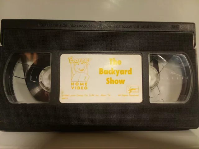 BARNEY - THE Backyard Show (VHS, 1988) Rare Hard To Find Look At ...