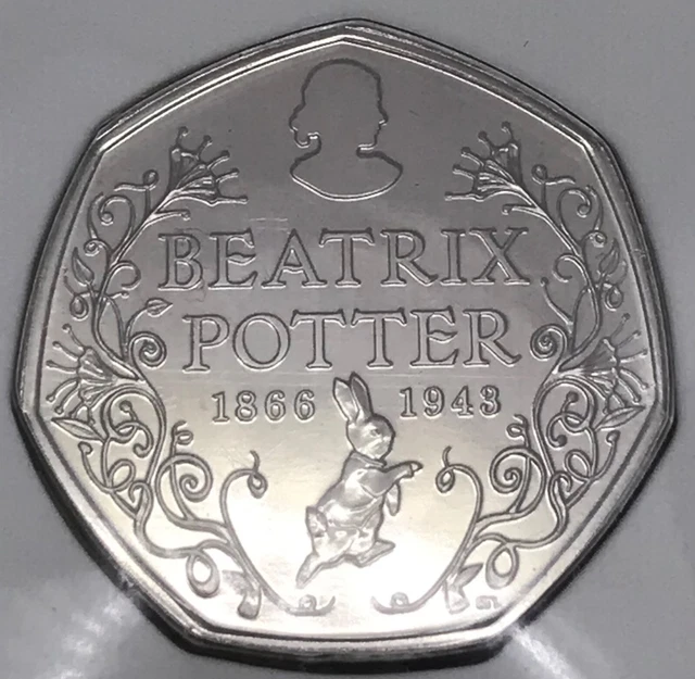 BEATRIX POTTER 50P Coin - In Original Royal Mint Packet - World of Miss ...