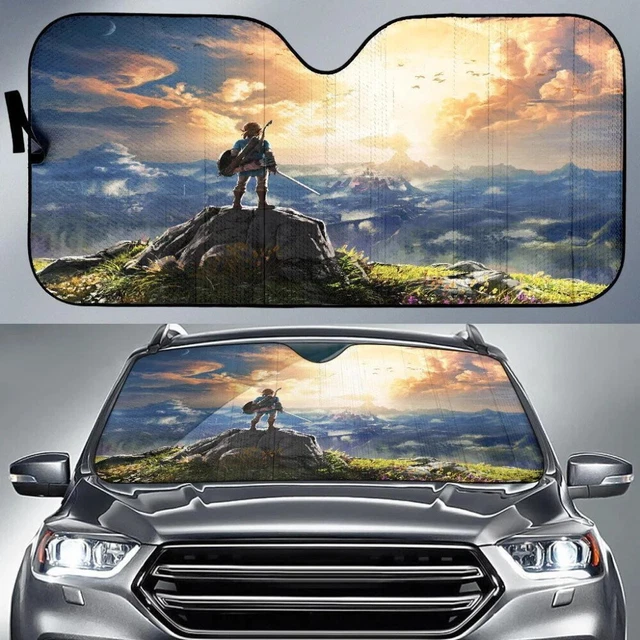 ZELDA: BREATH OF the Wild Car Windshield Foldable Sun Visor UV Block ...