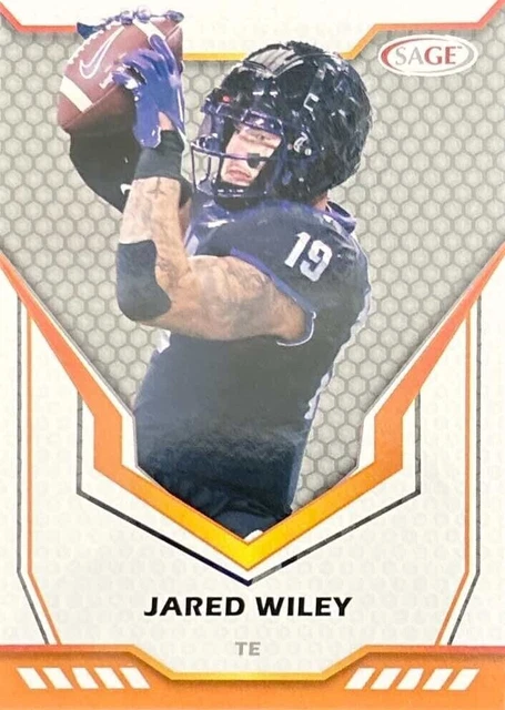 2024 SAGE HIGH Series Jared Wiley #165 Rookie TCU Kansas City Chiefs ...