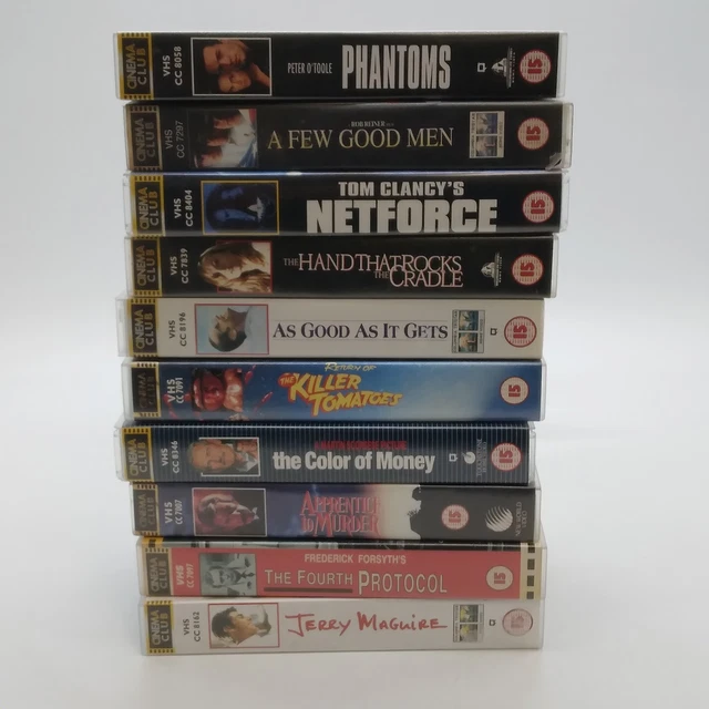 JOB LOT VHS Cassettes x10: Cinema Club 80s/90s Action/Thriller £15.00 ...