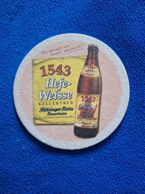 BIERDECKEL 1543 HEFE Weisse Kellertrüb - Flötzinger Bräu Rosenheim EUR ...