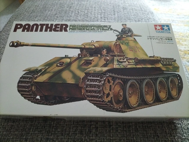 TAMIYA PANZERKAMPFWAGEN V Panther Panzer German Tank. 1:35 Scale Model ...
