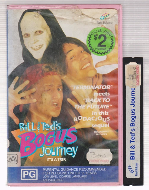 RARE BETA VIDEO Tape BILL & TED'S BOGUS JOURNEY Big Box Betamax Ex ...