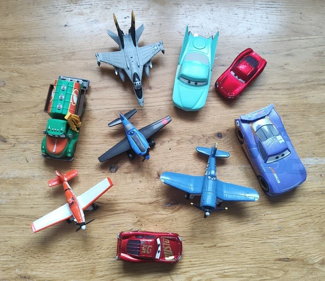 DISNEY PIXAR CARS & Planes Diecast Bundle McQueen Chug Jet Dusty Mattel ...