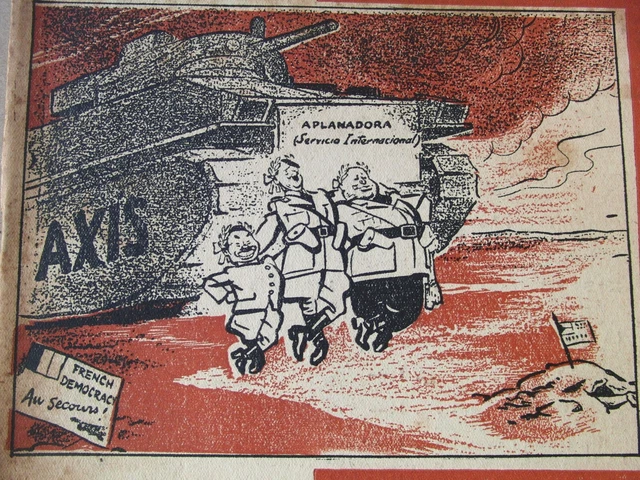 1938 Adolf Hitler Benito Mussolini Hirohito Caricature Argentina 3393