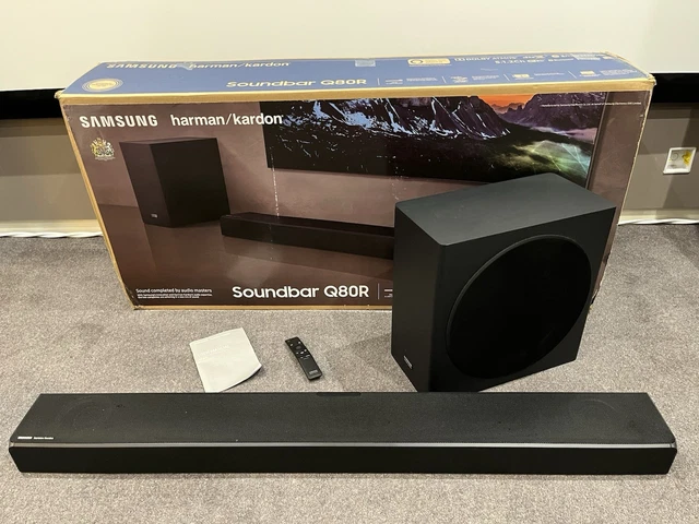SAMSUNG HARMON KARDON HW-Q80R Soundbar & Sub 5.1.2 Subwoofer Dolby ...
