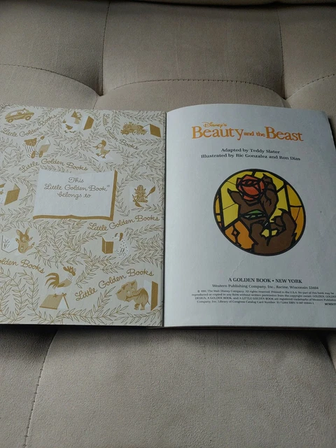 DISNEY BEAUTY AND The Beast Little Golden Book 1991 $12.95 - PicClick CA