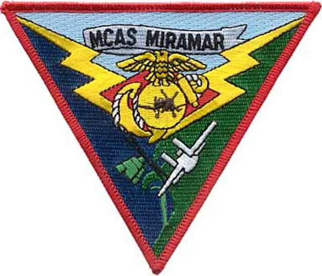 USMC MARINE CORPS Mcas Miramar Wings Air Station Triangle Embroidered ...