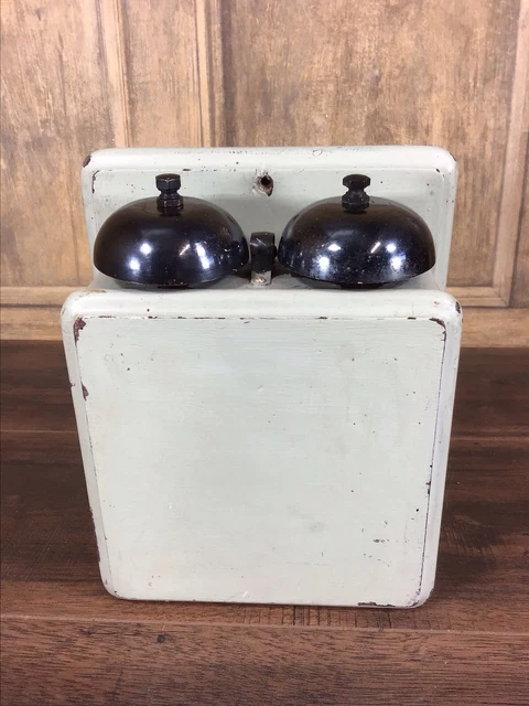 VINTAGE GPO WOODEN TELEPHONE BELL SET No 1A, 1920s/30s £34.99 - PicClick UK