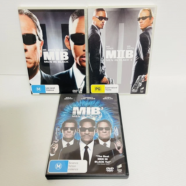 MEN IN BLACK DVD Bundle - MIB 1, 2, 3 | Region 4, Like New $25.92 ...