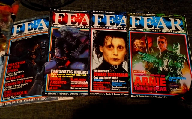 FEAR MAGAZINE. . 4 Horror movie magazines terminator,edward ...