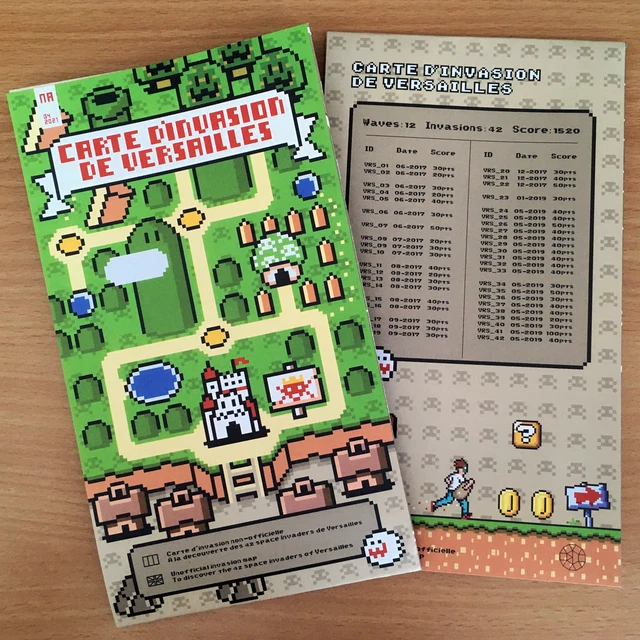 SPACE INVADER - Versailles Invasion map £12.84 - PicClick UK