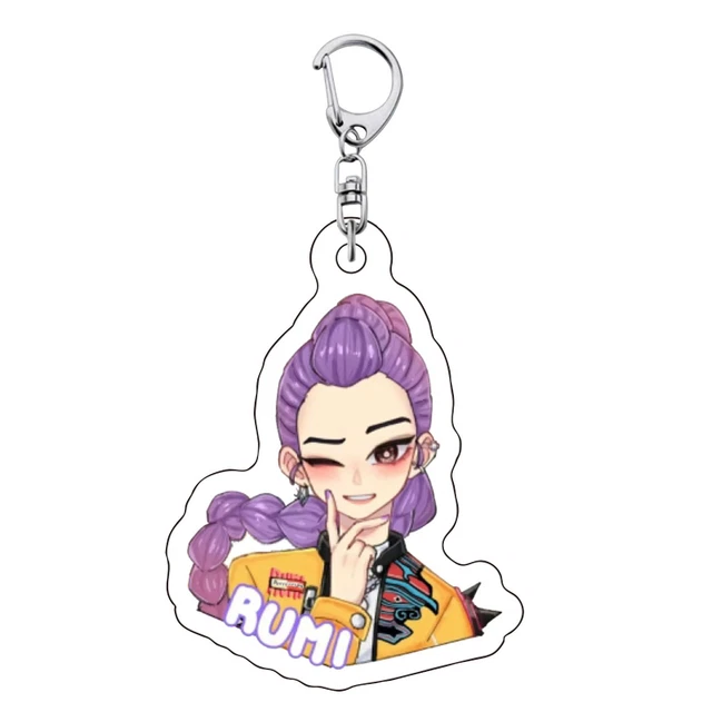 KPOP DEMON HUNTERS Acrylic RUMI Keychain Pendant Anime Decor Toy Gift ...