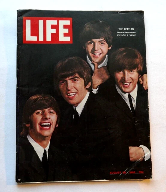 THE BEATLES FIRST Time On Front Cover ' Life Magazine ' 1964 ( 3 Pages ...