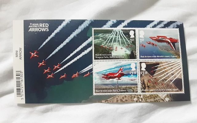 GB STAMPS 2024 The Red Arrows 60 Seasons Mnh Minisheet France Egypt ...