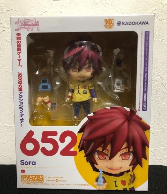 NENDOROID NO GAME No Life Sora 652 Figura Buena Sonrisa Empresa Usada ...