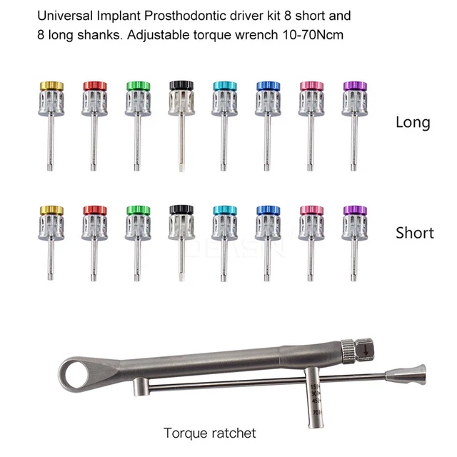 DENTAL IMPLANT INSTRUMENT Universal Prosthetic Restoration Hand Driver ...