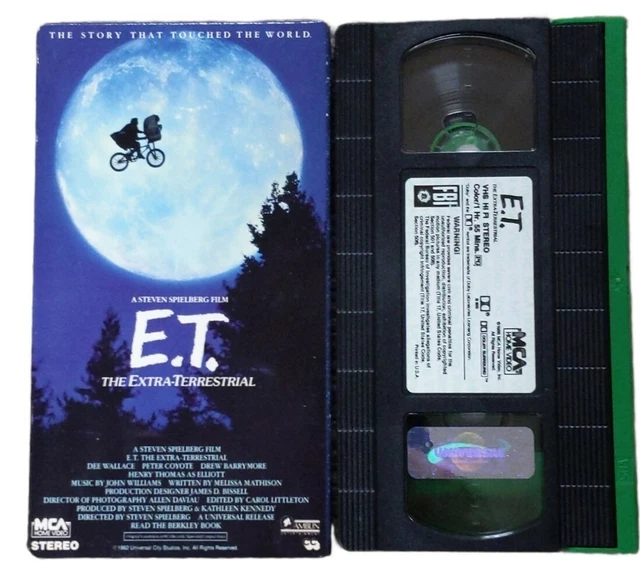 THE EXTRA TERRESTRIAL E.T. ET VHS Video Tape 1988 Black Green MCA 1982 ...