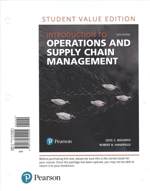 INTRODUCTION TO OPERATIONS and Supply Chain Management, Student Value ...