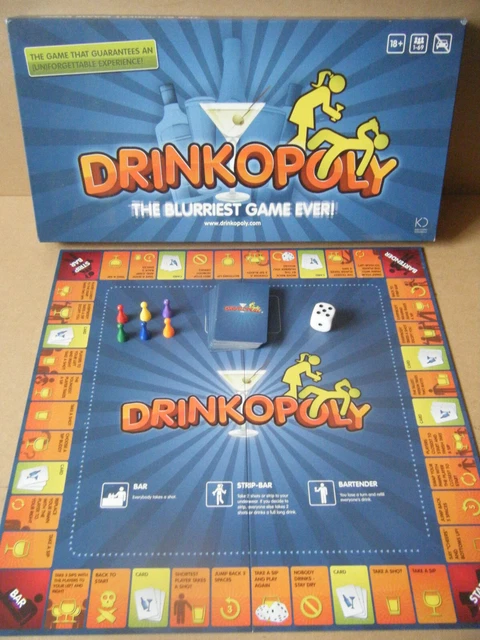Anddrinkopolyand The Fun Drinking Game For Adults Boxed And Complete £17