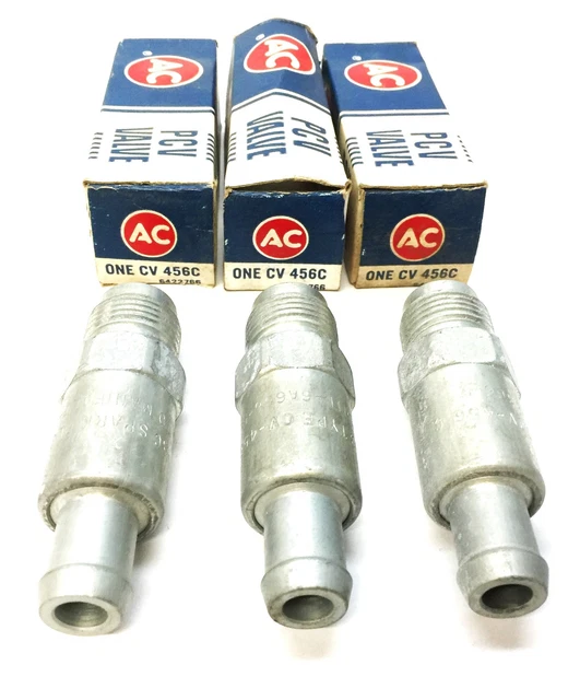 ACDELCO/GENERAL MOTORS PCV Valve CV456C (6422766) [Lot of 3] NOS $37.21 ...