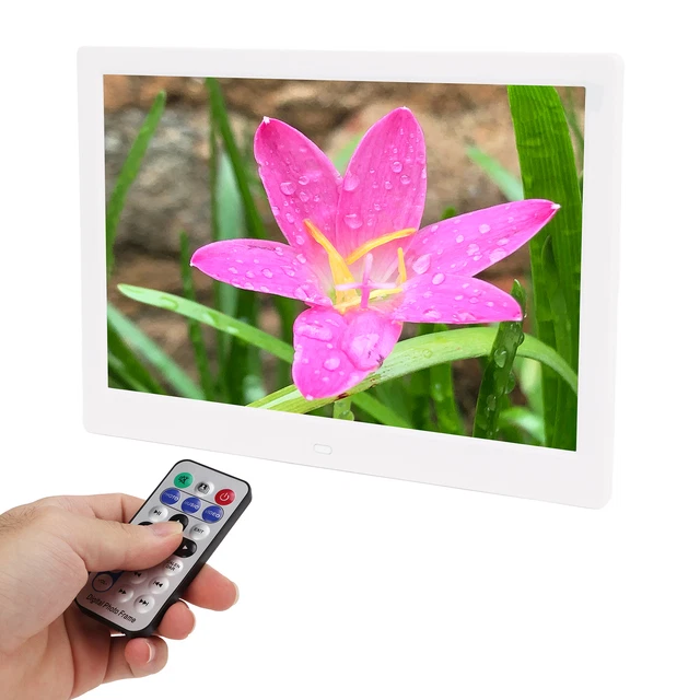 DIGITAL PHOTO FRAME 12in Electronic Photo Album HD MP3 MPEG4 Picture ...