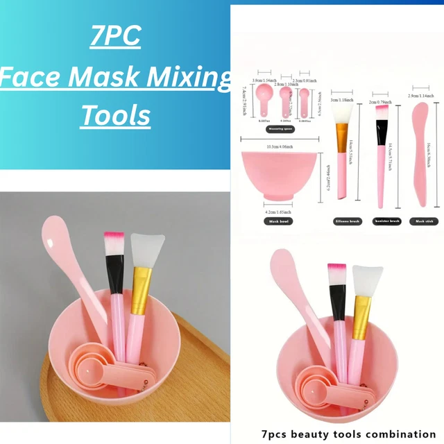 FACE MASK MIXING Bowl Set Portable Spatula Face Mask With Soft £3.69 ...
