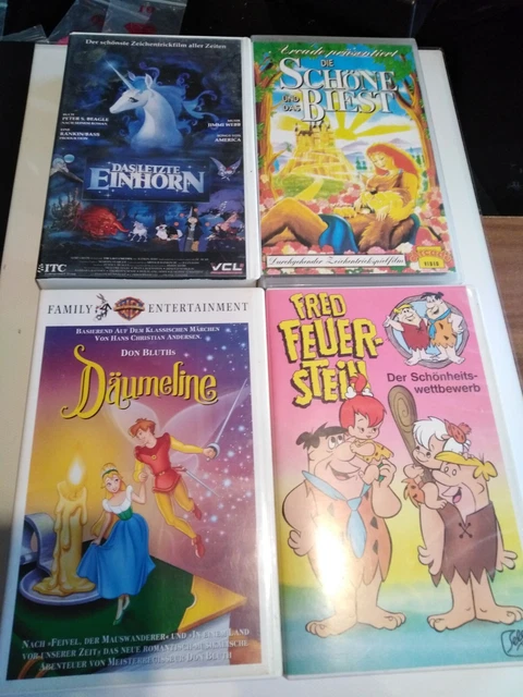 4 KINDERFILM-VHS (ALLES Trickfilme ab 0 Jahre), gereinigt EUR 1,99 - PicClick DE