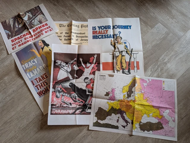 THE WAR PAPERS ‘Wartime 1940s’ Posters x 6 ~ Replicas, 1980s? D Day ...