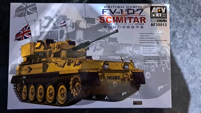 AFV CLUB AF35013 British CVR(T) FV107 Scimitar Tank Plastic Scale Model ...